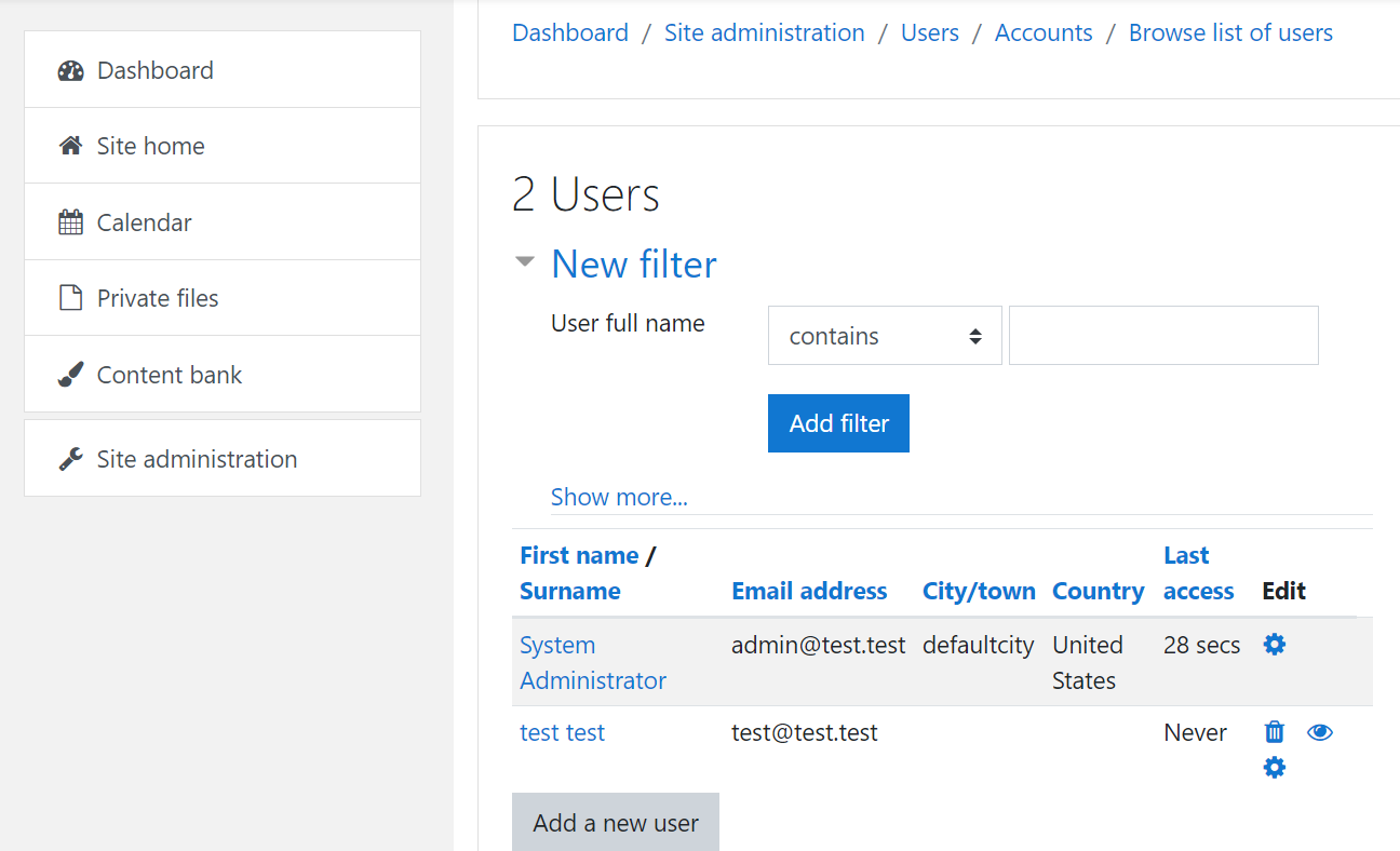 How to Create Users in Moodle