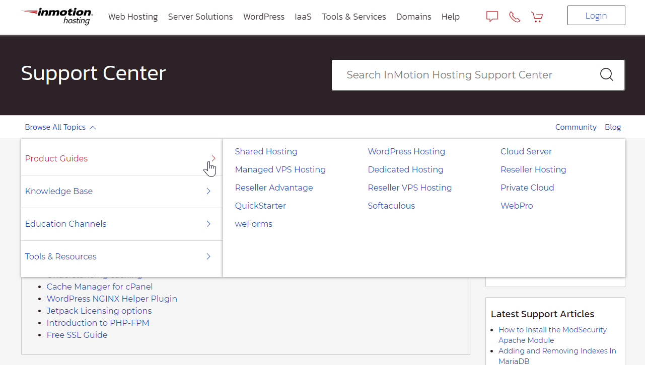 Whats New Inmotion Support Center Updates