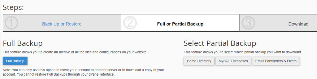 cPanel Backups - The Complete Guide for Website Backups