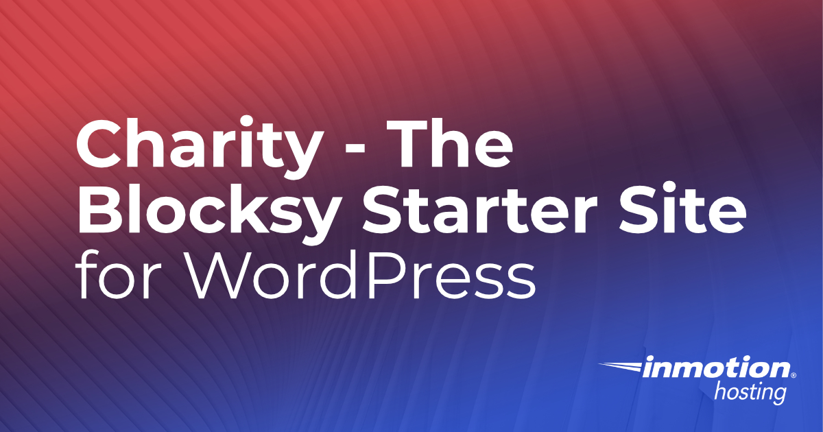 Charity- Blocksy Starter Site for WordPress