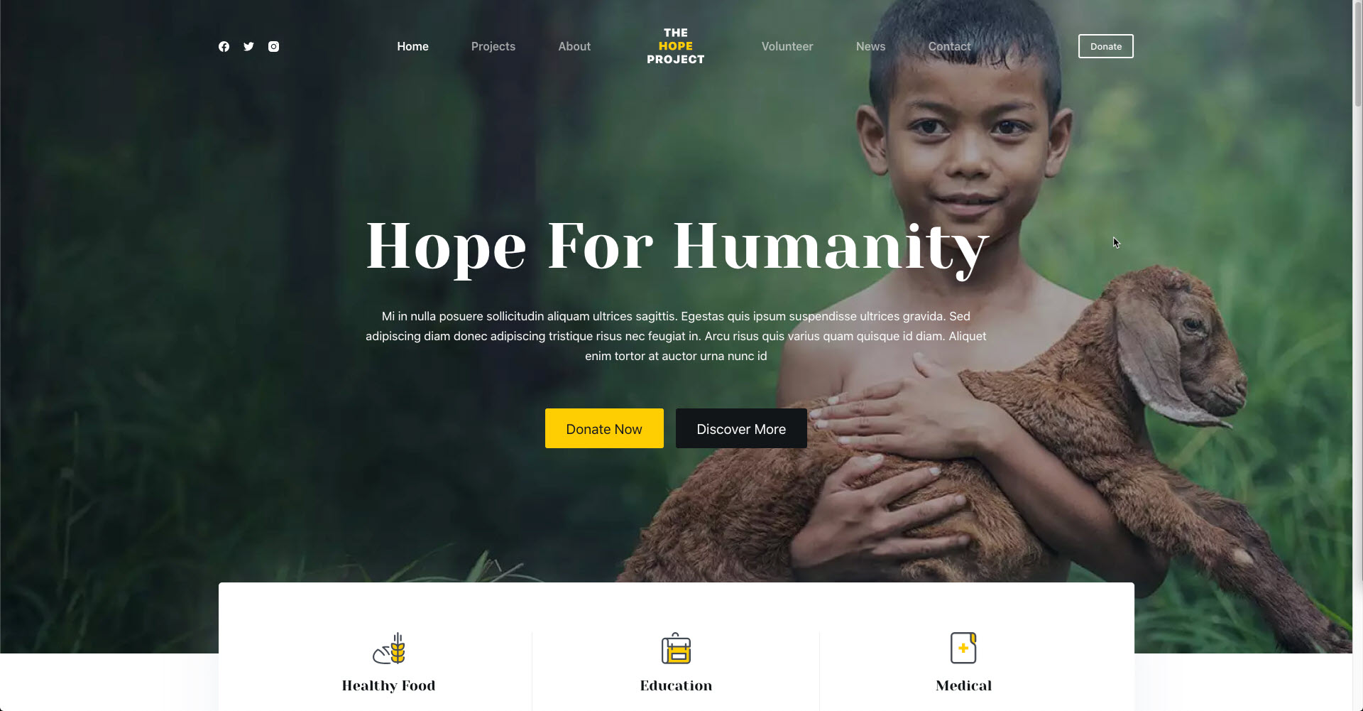 Charity- Blocksy Starter Site for WordPress