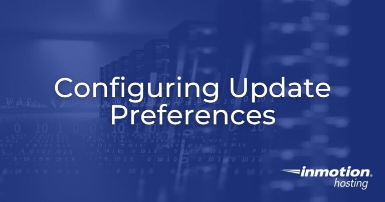 Configure Update Preferences
