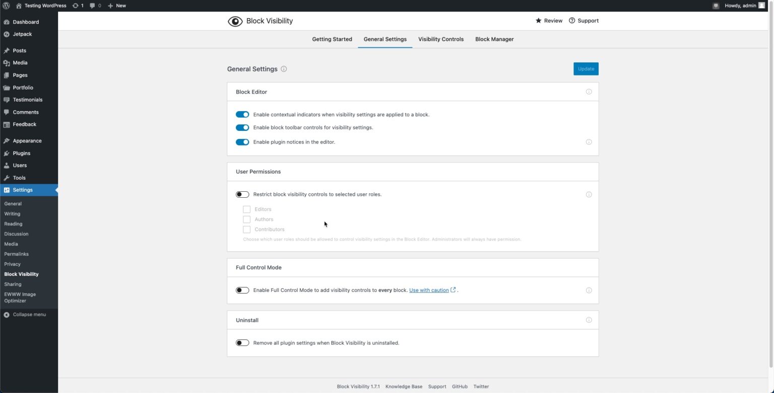How to use the Block Visibility Plugin for WordPress | InMotion Hosting