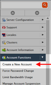 How to Create a New cPanel in your Reseller WHM | InMotion Hosting