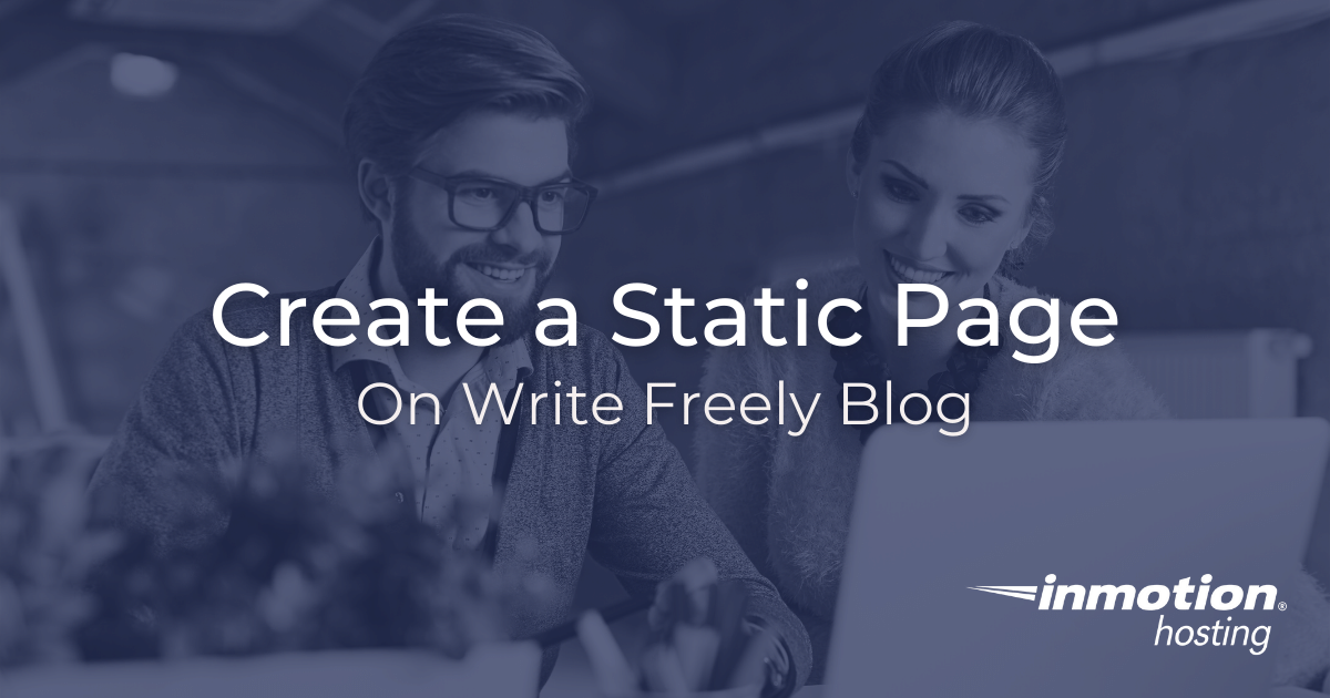 How to Create a Static Page in Write Freely