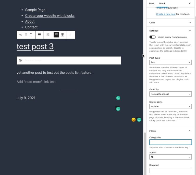 WordPress 5.8 Introduces Page List and Post List Blocks | InMotion Hosting