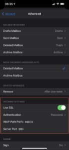 How to Edit Email Server Settings in iOS (14+) | InMotion Hosting