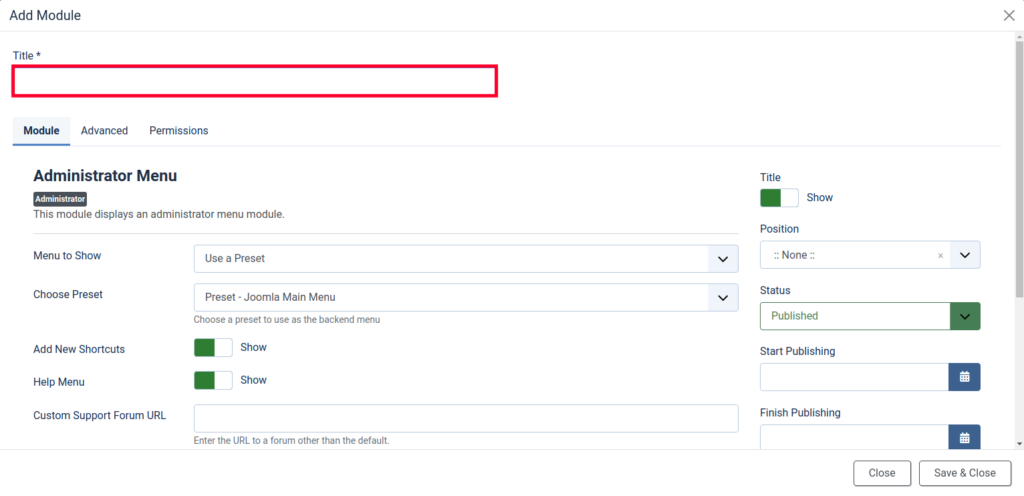 How to Add a Module to the Dashboard in Joomla 4 Explained