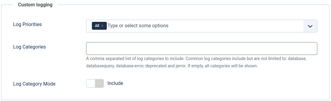 Joomla 4 Log Settings Explained