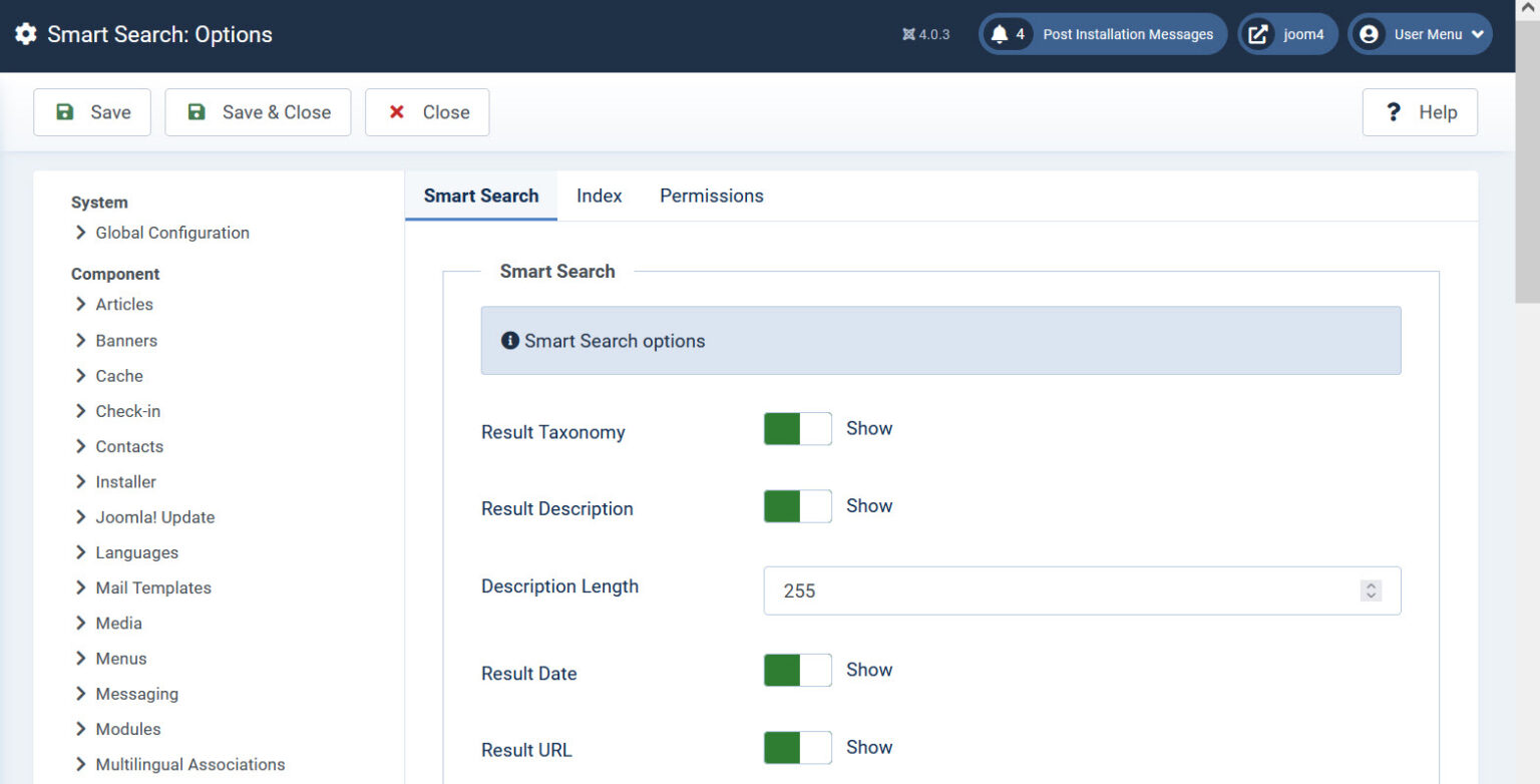 Joomla! 4.0 Smart Search Options | InMotion Hosting