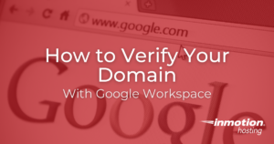 How to Verify Your Domain With Google Workspace | InMotion Hosting