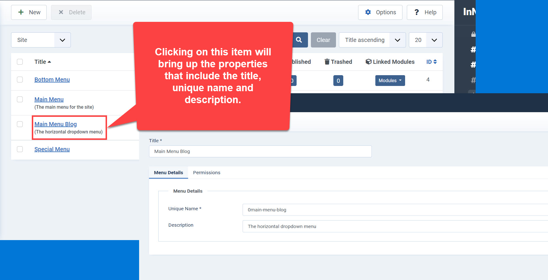 Learning About the Menu Interface in Joomla 4.0 | InMotion Hosting