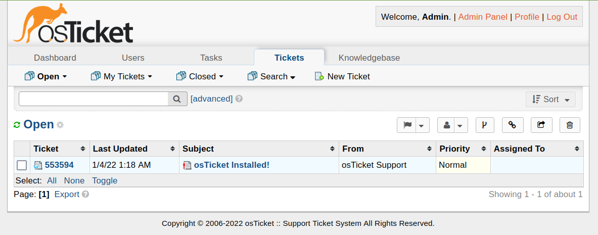 Install osTicket with Softaculous | InMotion Hosting