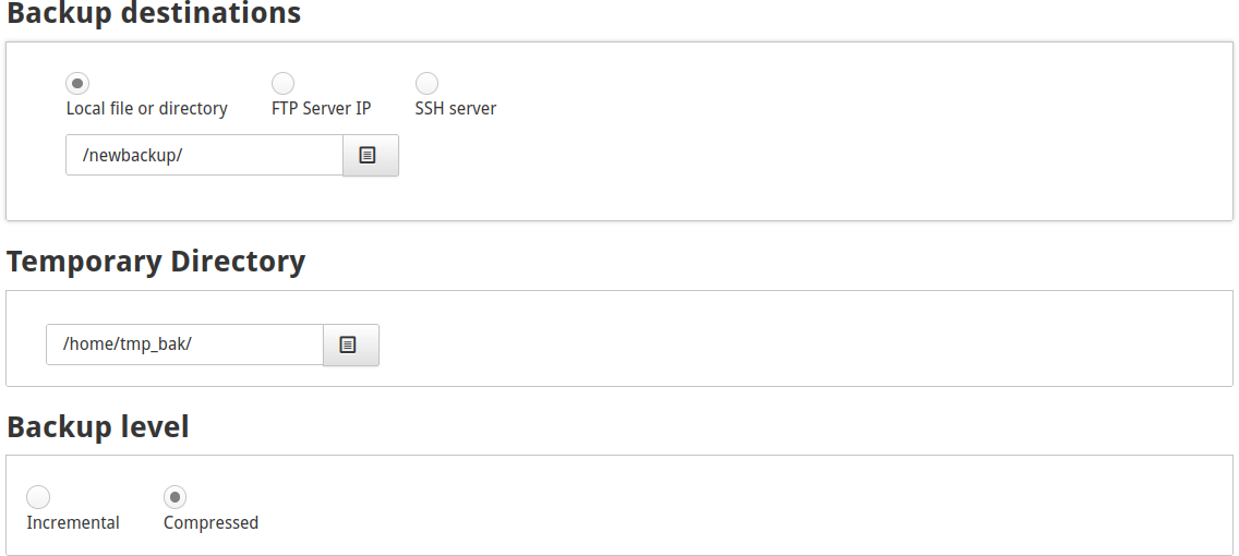 Control Web Panel (CWP) Backups | InMotion Hosting