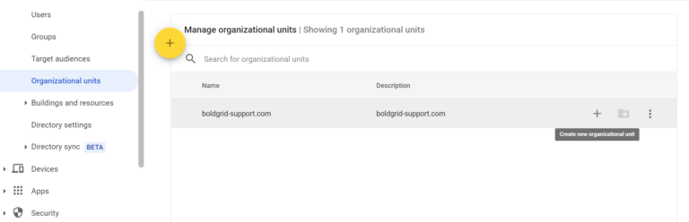 Managing Organizational Units in Google Workspace | InMotion Hosting