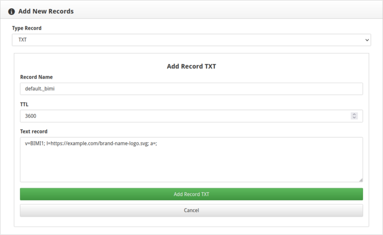 How to Create a BIMI Record in Control Web Panel (CWP) | InMotion Hosting