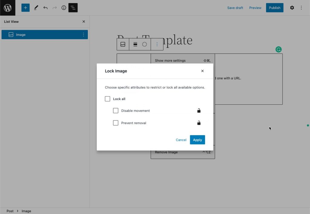 How to Lock a Block in WordPress Full Site Editing | InMotion Hosting