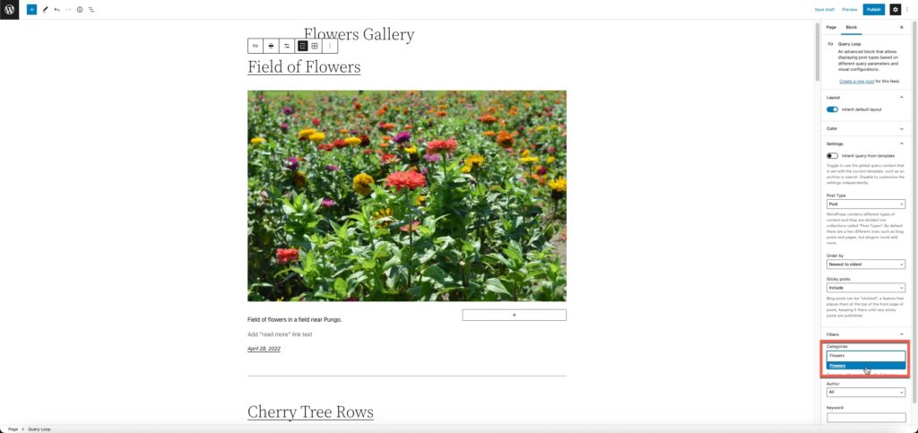 How to Create a Photo Gallery Using the Query Loop Block | InMotion Hosting
