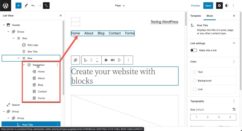 Creating Submenus Using the WordPress FSE | InMotion Hosting