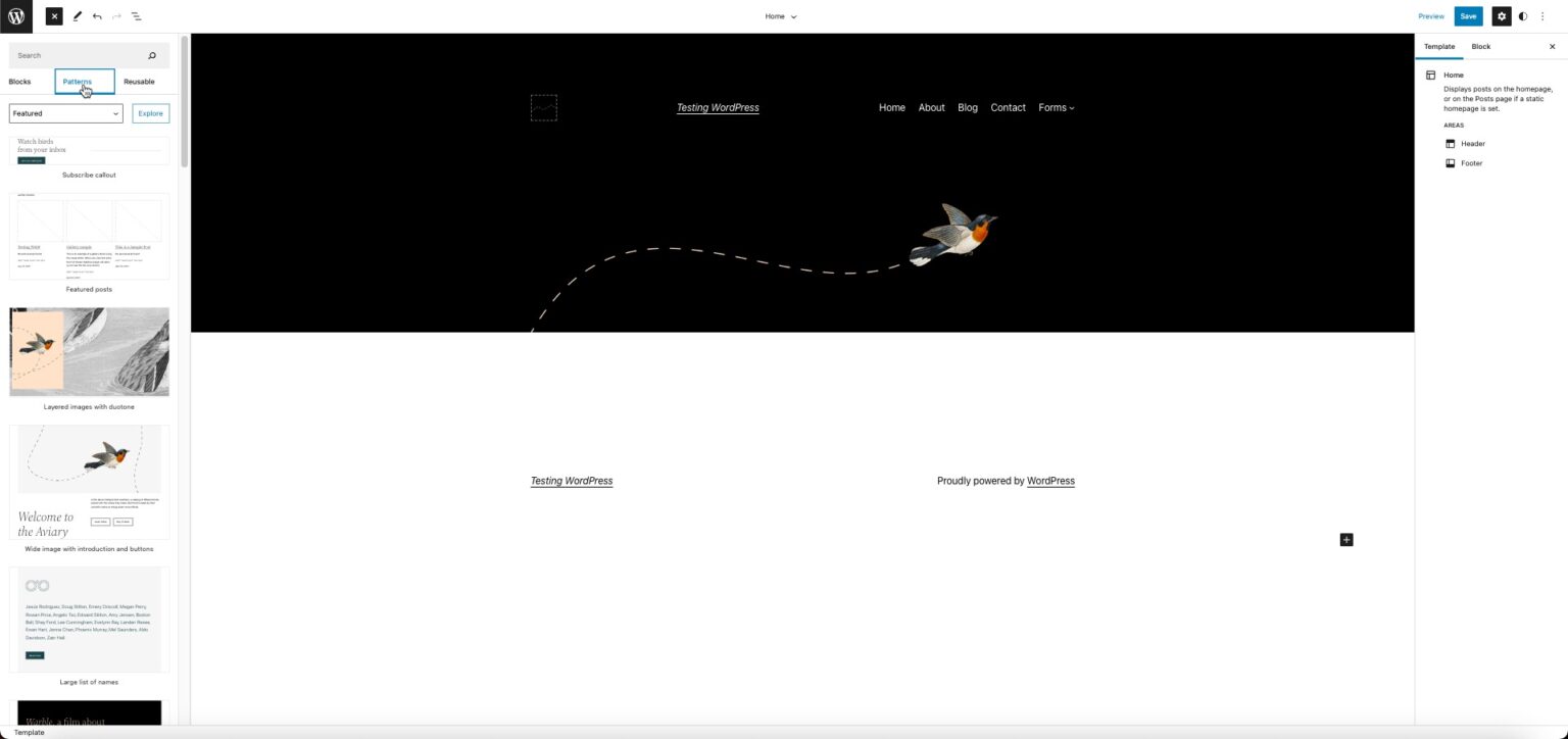 How to Build a Website Using Patterns in WordPress FSE | InMotion Hosting