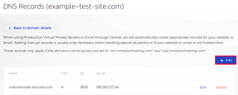 How to Manage DNS Records in Platform i | InMotion Hosting