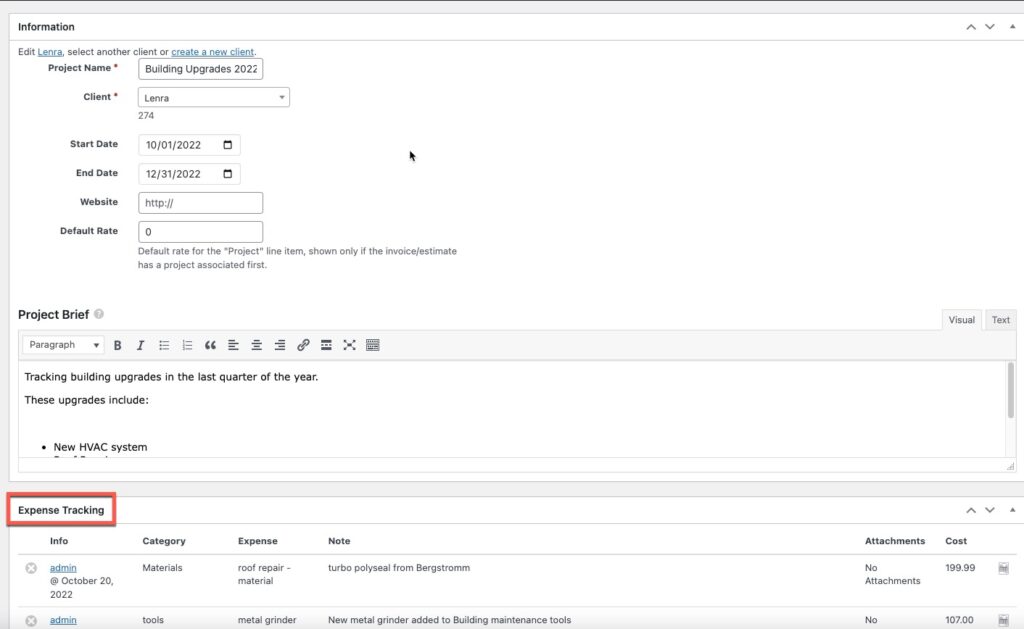 Using Receipts to Track Expenses in Sprout Invoices | InMotion Hosting