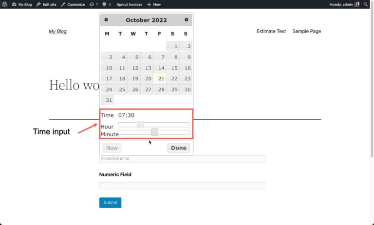 How to Use the Date/Time Field in weForms | InMotion Hosting