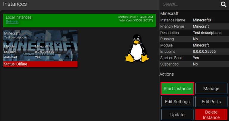 Updating AMP in the Game Management Panel | InMotion Hosting