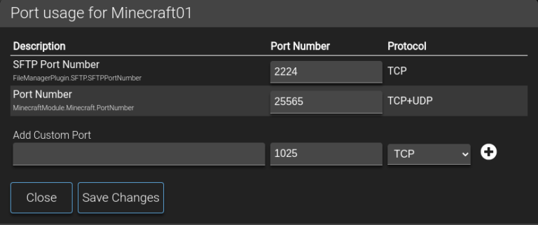 Minecraft Server Instance Management - Minecraft Game Panel
