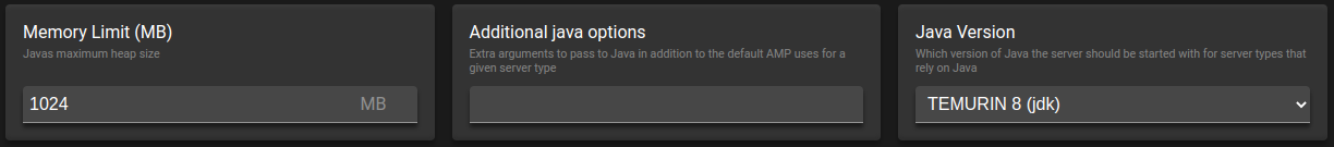 Minecraft Instance Configuration Options | InMotion Hosting