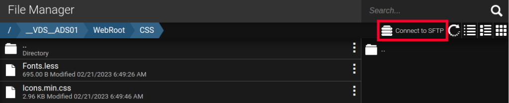 Minecraft SFTP Settings - Minecraft Game Panel | InMotion Hosting