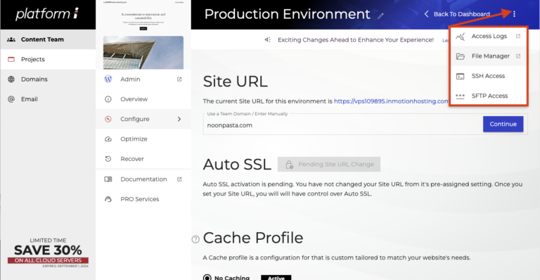 Using the File Manager with InMotion Central | InMotion Hosting