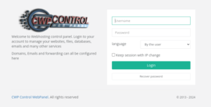 Logging into Control Web Panel (CWP) | InMotion Hosting