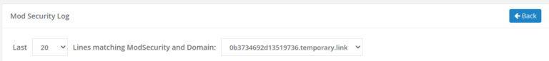 Mod Security Configuration in CWP User Panel | InMotion Hosting